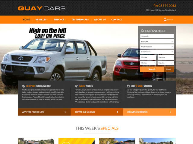 Car Dealer Website Examples | Dealer Websites | Motorcentral® NZ ...